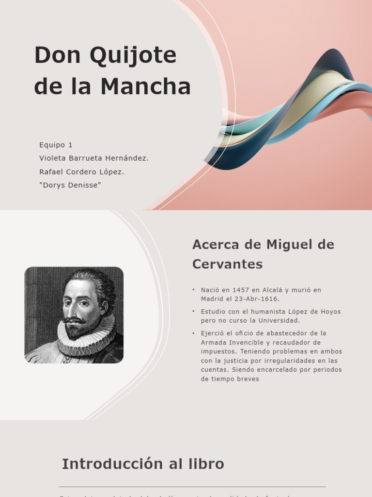 Análisis de Don Quijote de la Mancha | PDF | Don Quijote | Novelas en ...