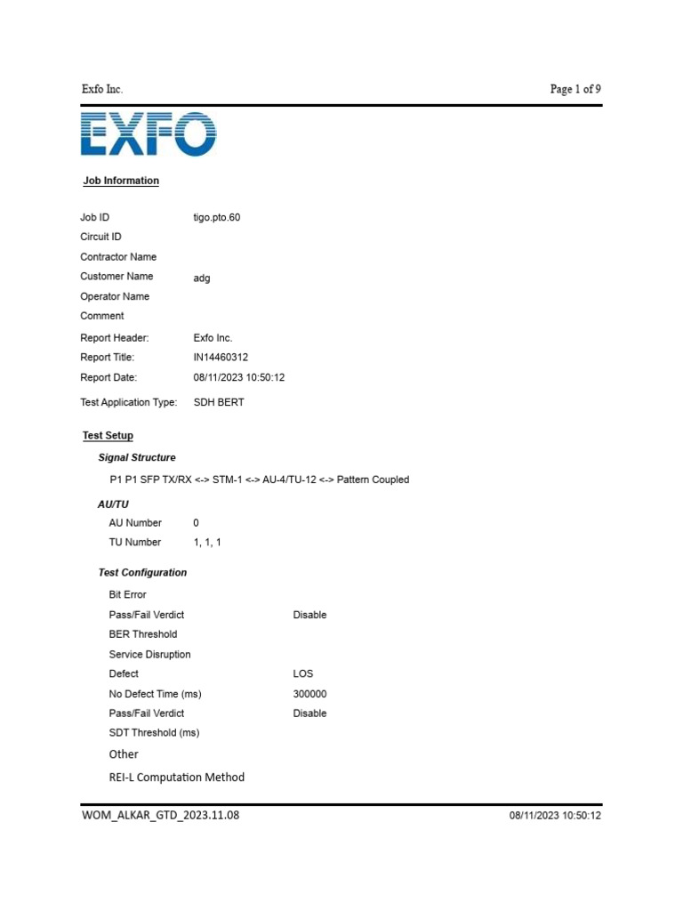 Pruebas Ber | Download Free PDF | Data Transmission | Computer Science