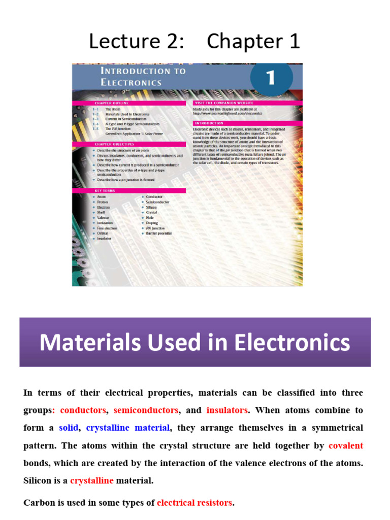 Lecture 2 | PDF | Semiconductors | Doping (Semiconductor)