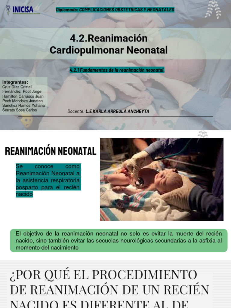 RCP Neonatal | PDF | Reanimación cardiopulmonar | Feto