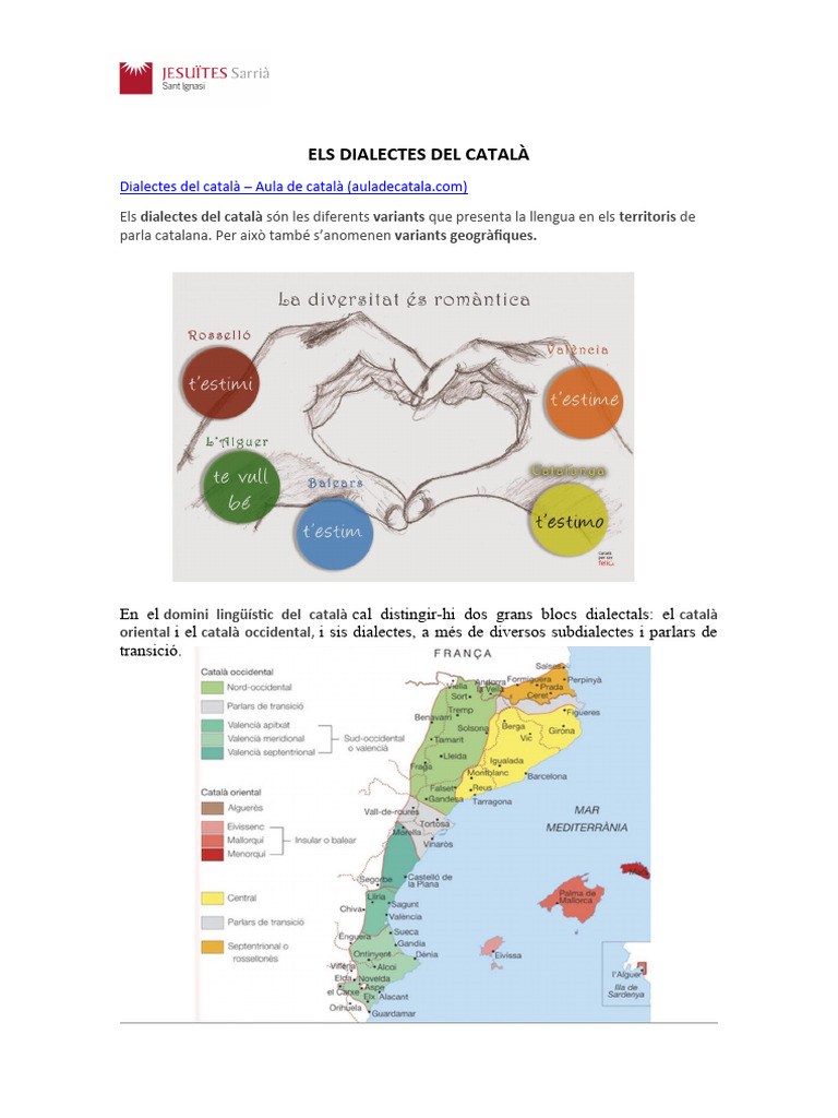 Els Dialectes Del Català | PDF
