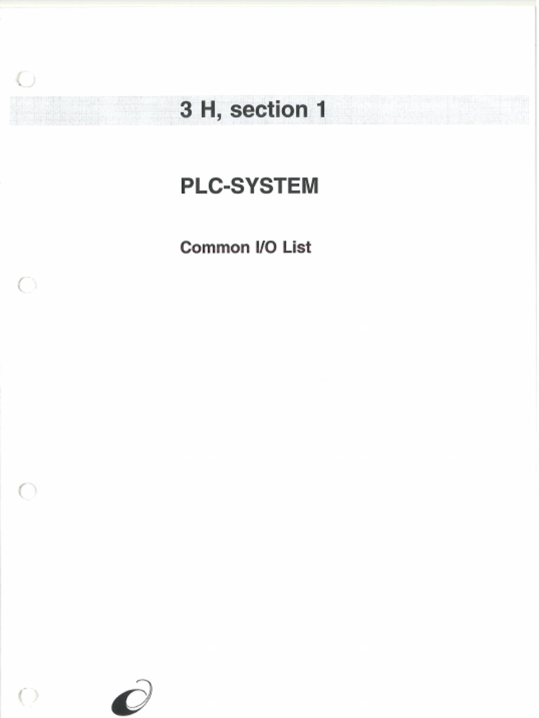 1 Common IO List | PDF