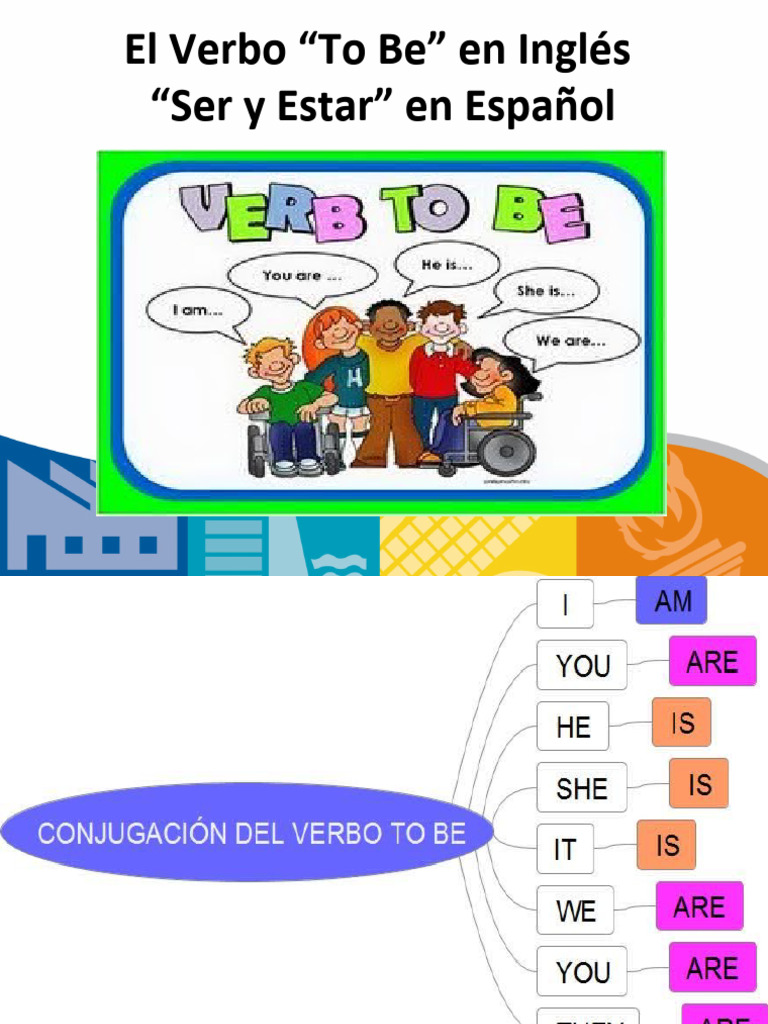Diapositivas El Verbo "To Be" en Inglés - "Ser y Estar" en Español | PDF