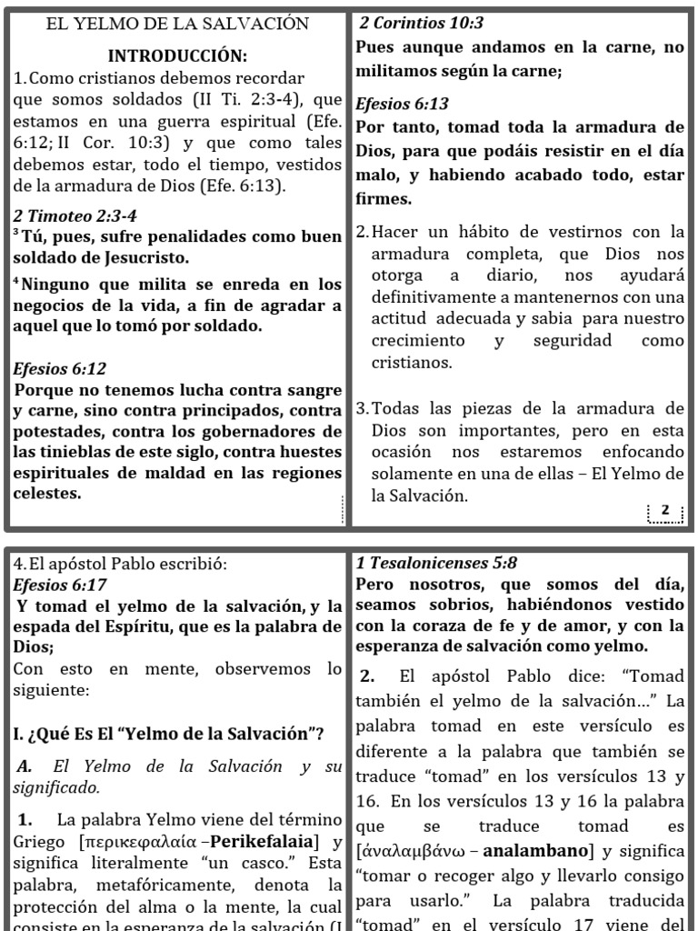 El Yelmo de La Salvación | PDF | Cristo (título) | Salvación