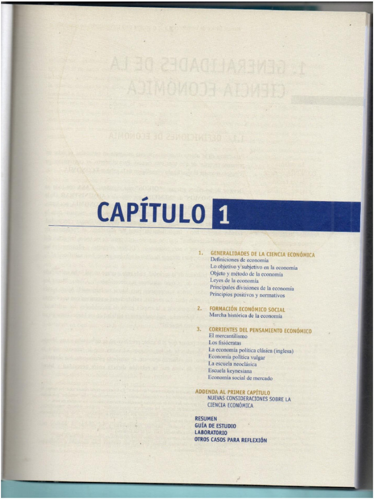 Capitulo I Introd. A La Economia | PDF