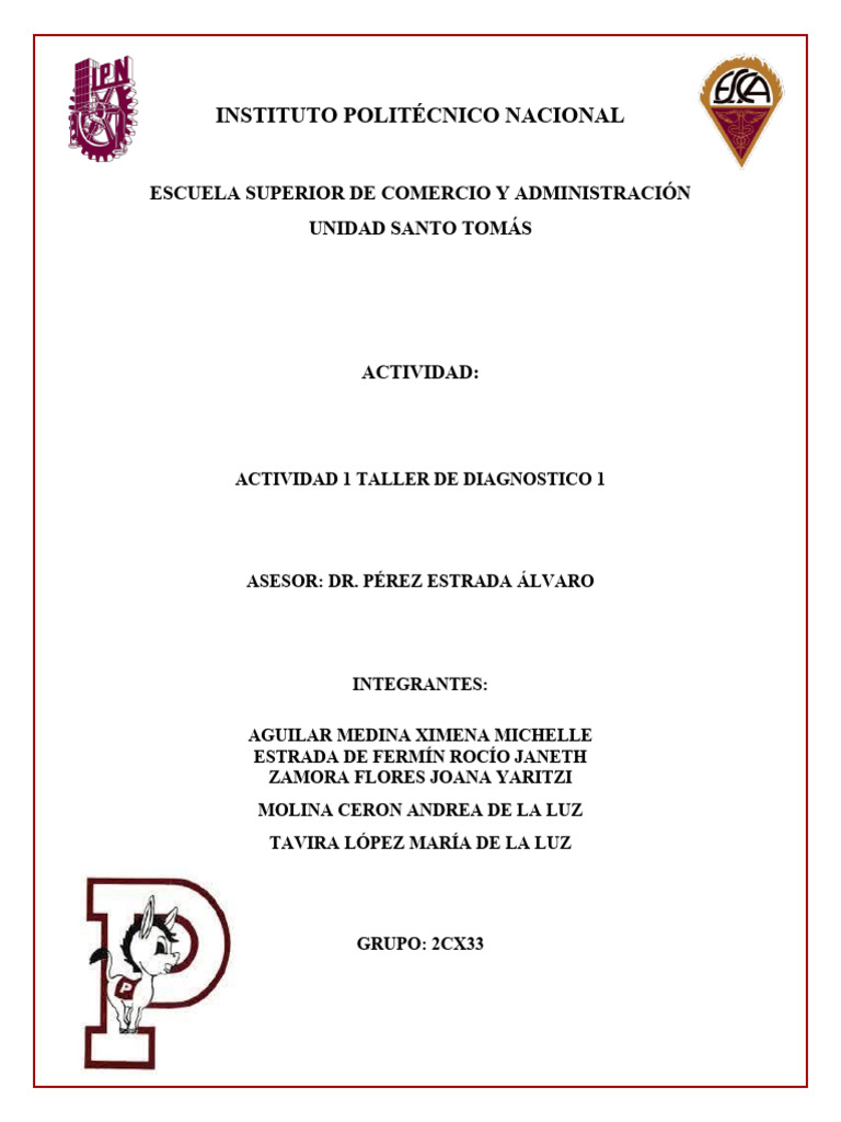 Actividad 1. Taller de Diagnóstico | PDF | Planificación estratégica ... Actividad 1. Taller de Diagnóstico | PDF | Planificación estratégica ...