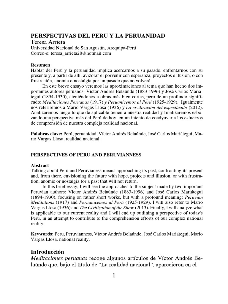 Revista Peruana de Filosofia Aplicada (Rpfa) - 16 | PDF | Perú | Agricultura