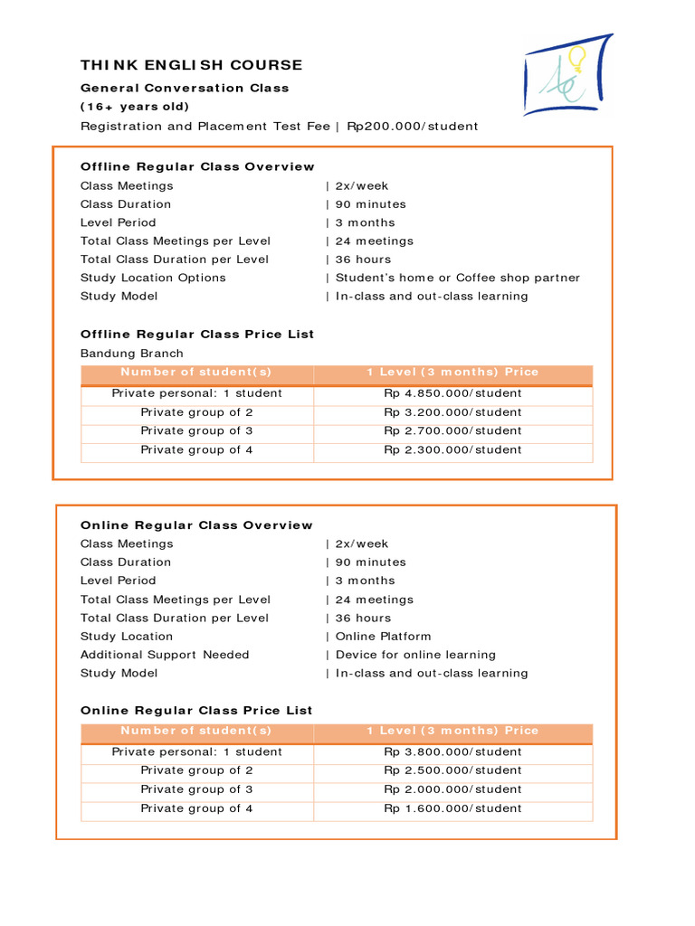 Think English Course General CV - Bdg-1 | PDF | Service Industries