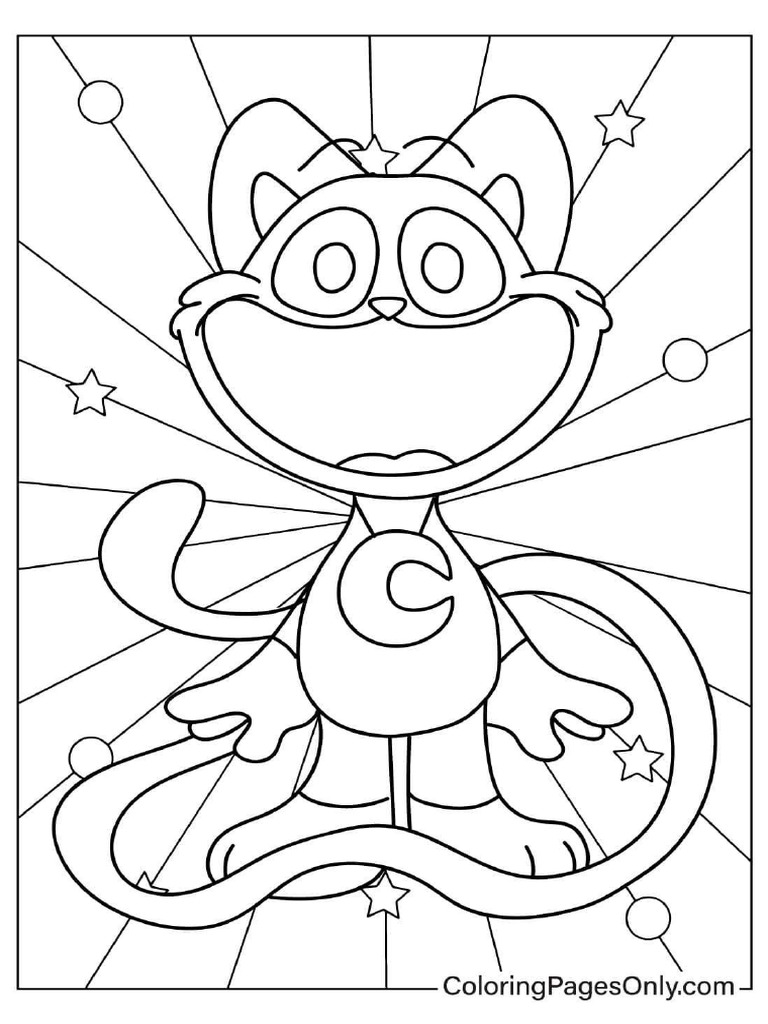 CatNap Coloring Page | PDF