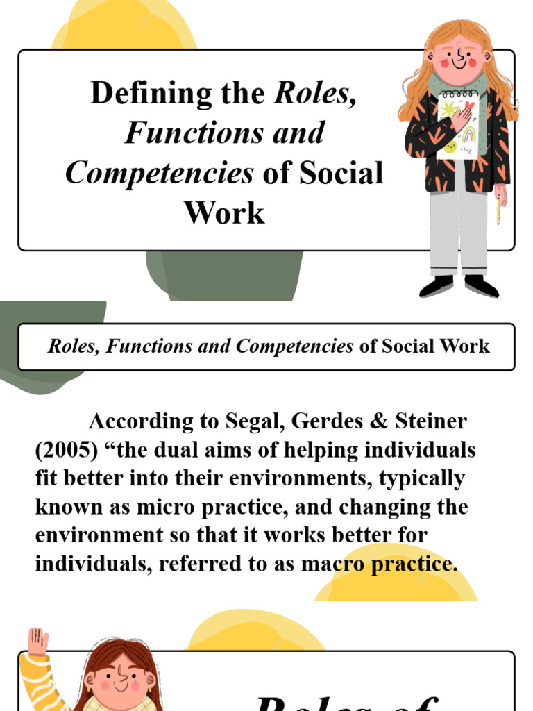 DIASS - Roles, Functions and Competencies of Social Work | PDF | Social ...