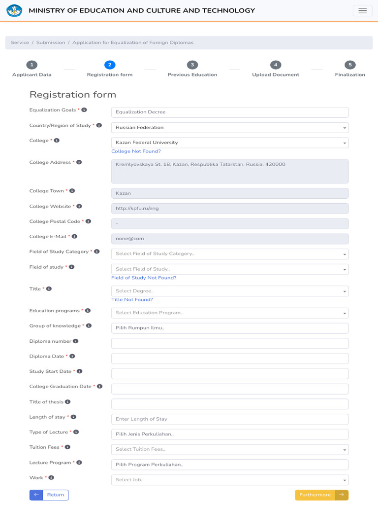 Diploma Equivalency - Registration Form | PDF