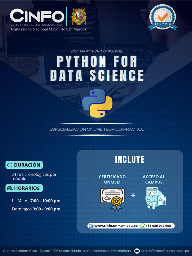 VF Brochure Python For Data Science | PDF | Enseñando | Aprendizaje ...