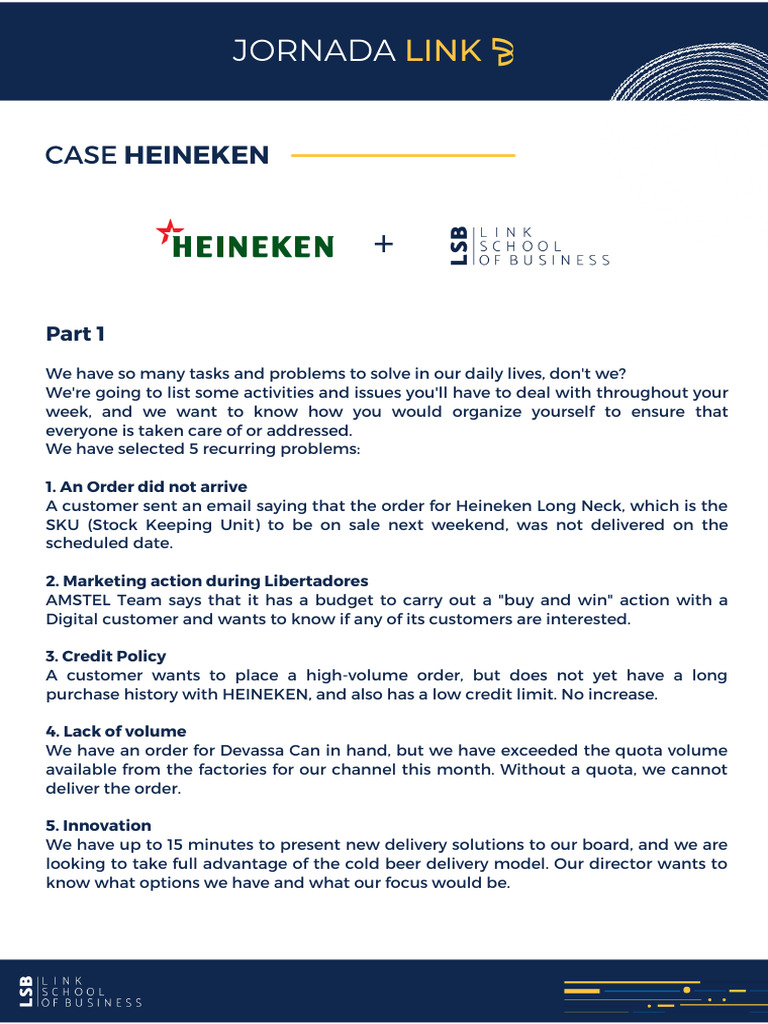 Case Heineken Jornada Link | PDF