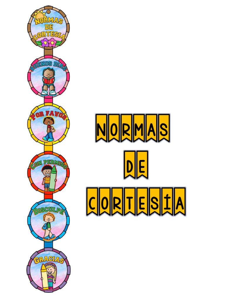 FEBRERO/PRIMER GRADO/Normas de Cortesía | PDF