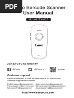 Eyoyo Ey-H2 | PDF | Barcode | Image Scanner