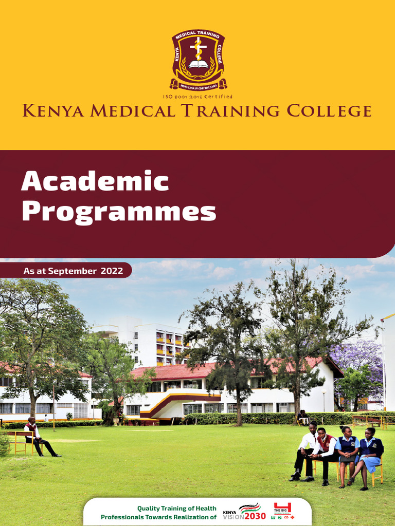KMTC 2022 23 Academic Programmes Booklet | PDF | Physical Therapy | Health Care