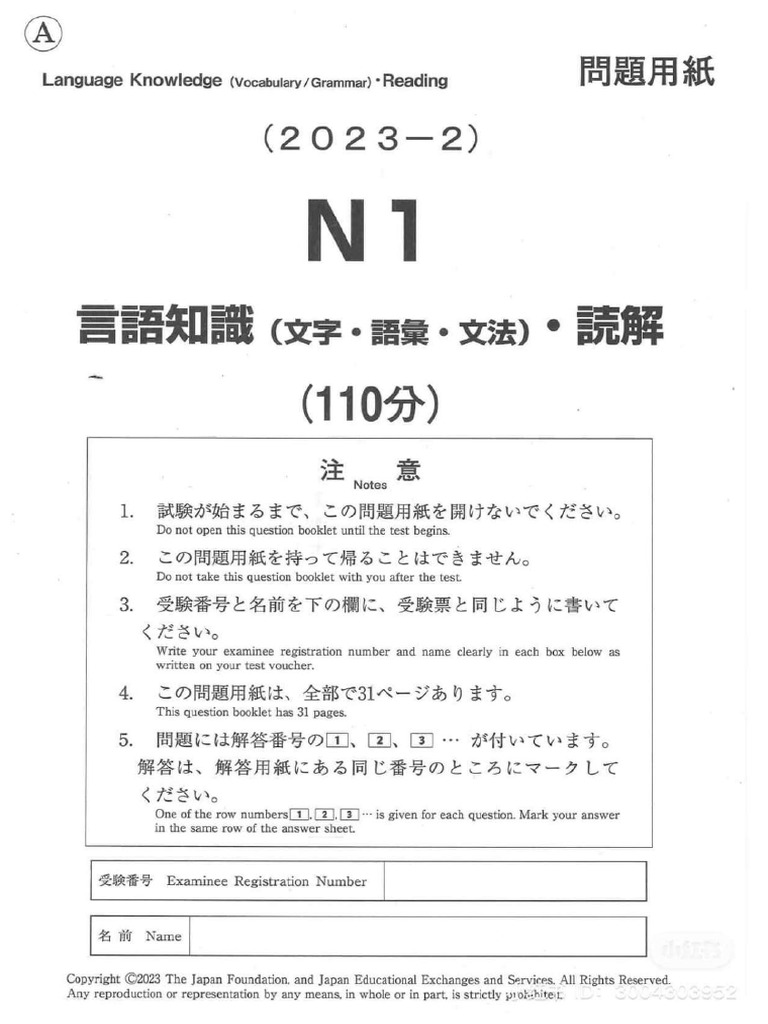 N1 Test | PDF