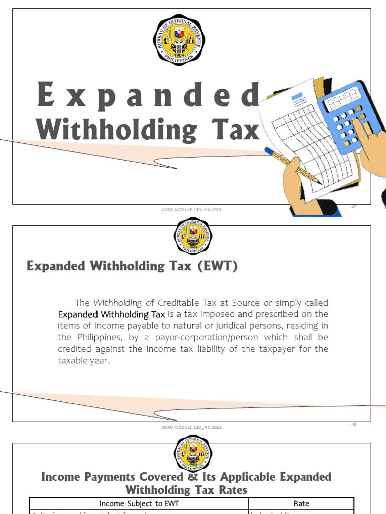 Expanded Withholding Tax Guidelines | PDF | Payments | Taxes