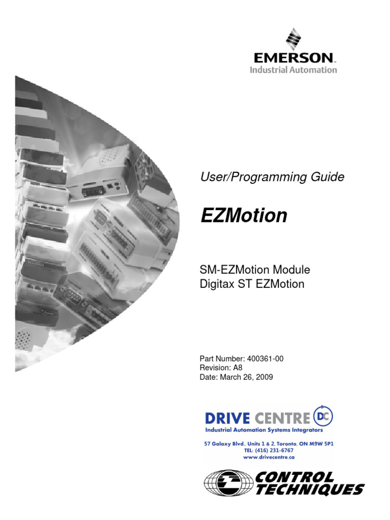 SM EZMotion User Guide Issue A8 | PDF | Filename | Computer File