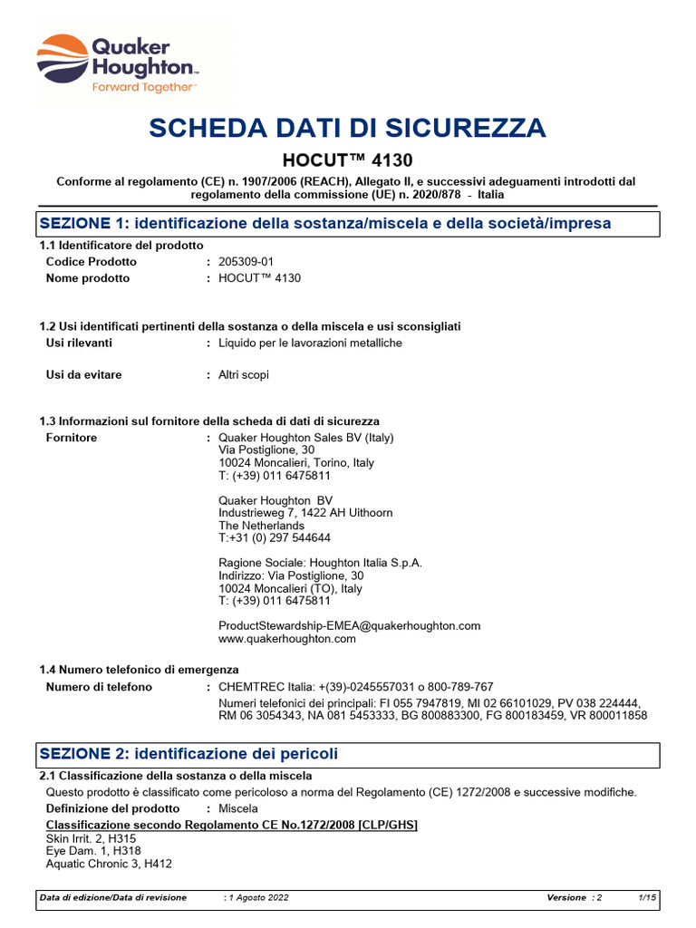 HOCUT 4130 Rev2 | PDF