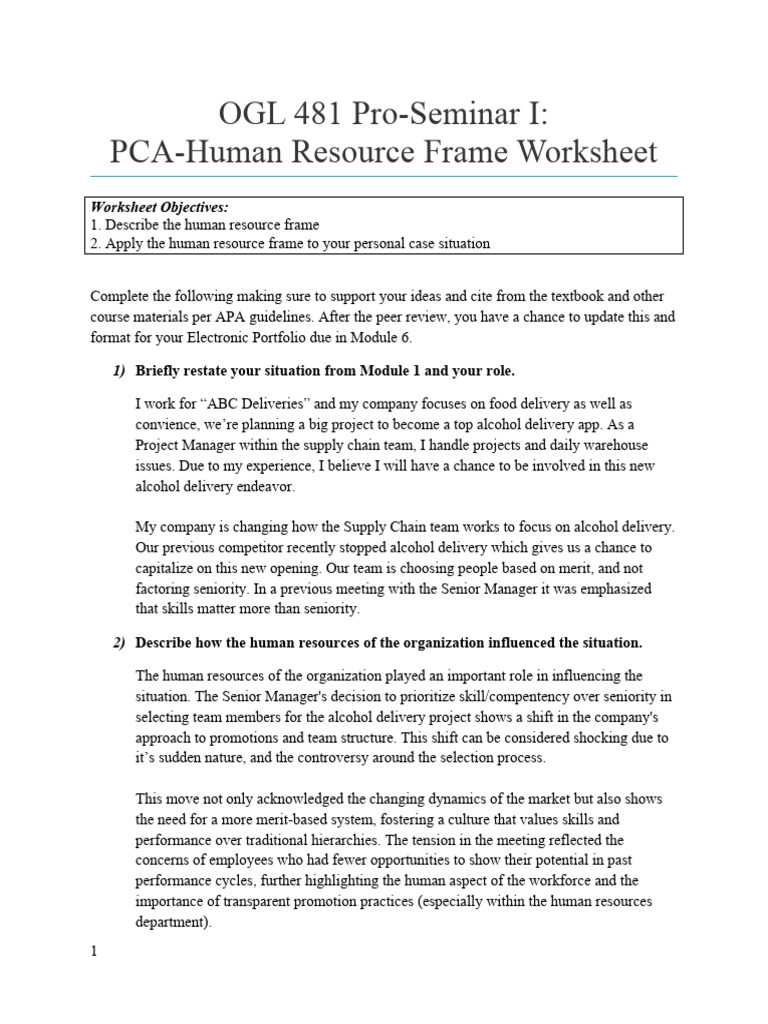 HR Frame Worksheet - Josue Rivera | PDF | Human Resources | Meritocracy