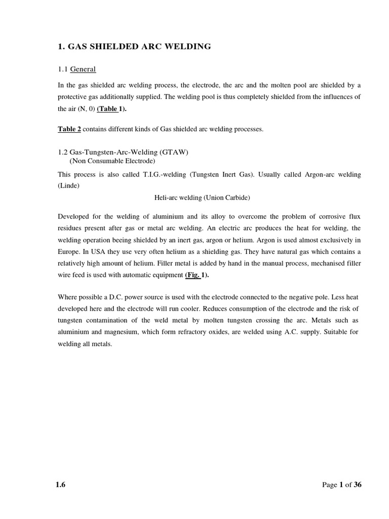 1.6 - Introduction To Gas-Shielded Arc Welding | PDF | Construction ...