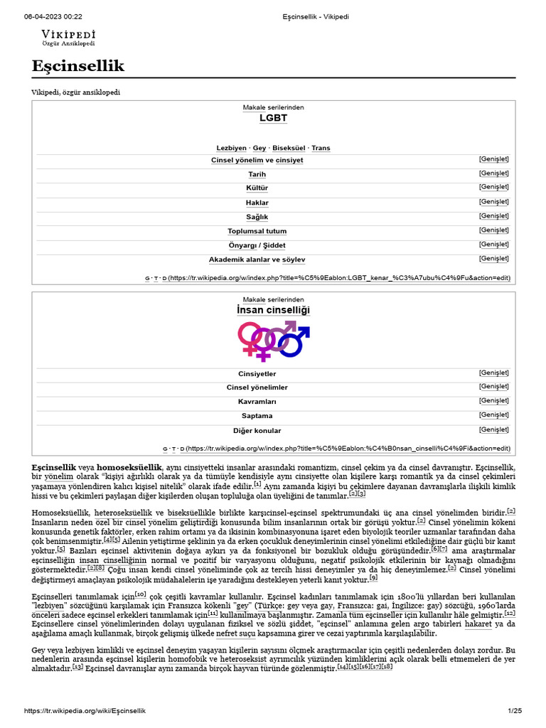Eşcinsellik - Vikipedi | PDF