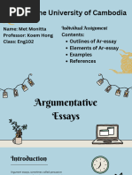 AP English Language Argumentative Essay Template (With Examples) | PDF ...