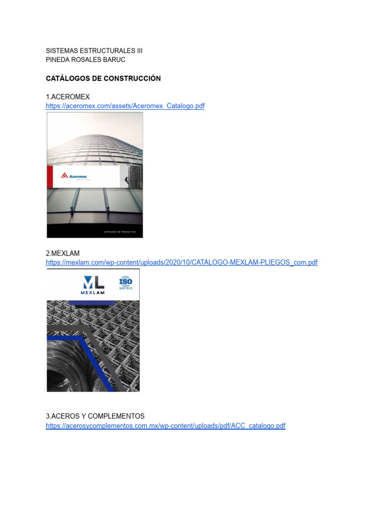 Catálogos de Construcción | PDF