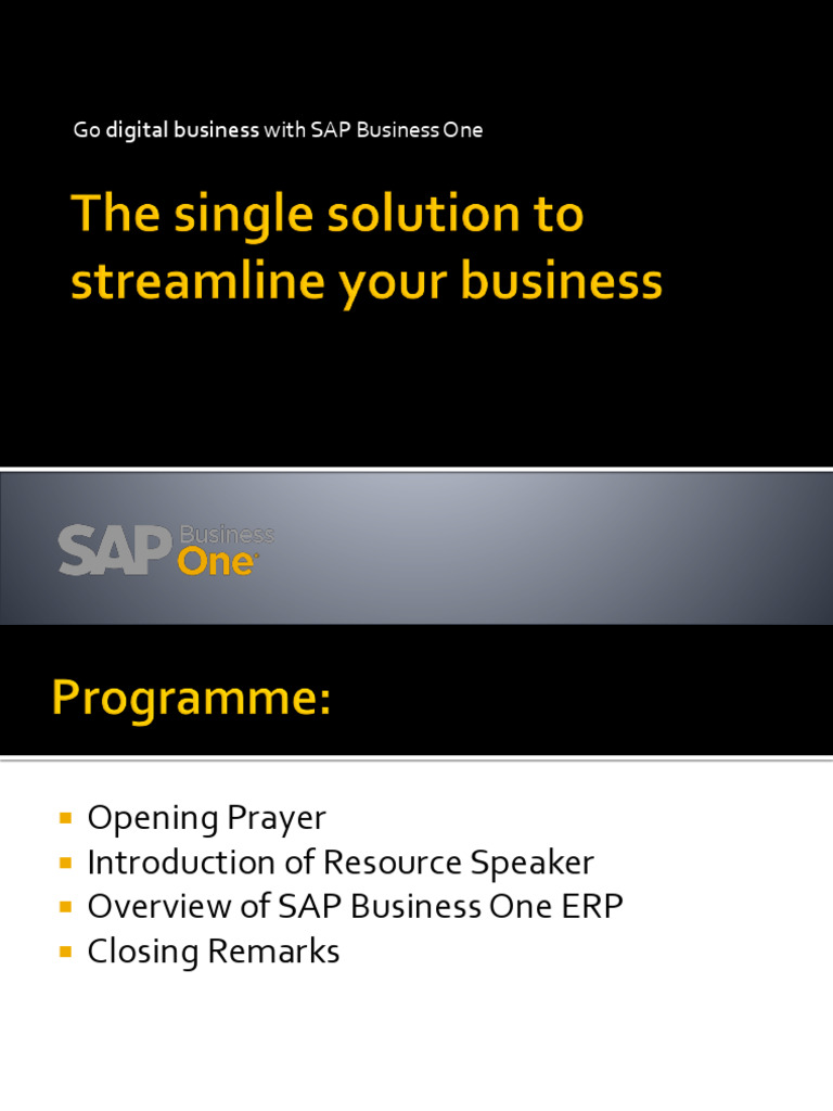 Sap B1 Erp | PDF | Inventory | Sales