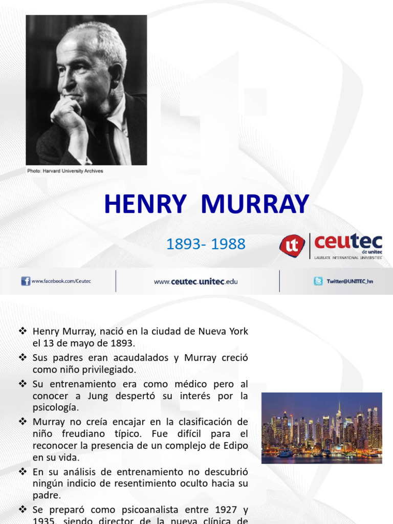 Henry Murray | PDF | Carné de identidad | Comportamiento