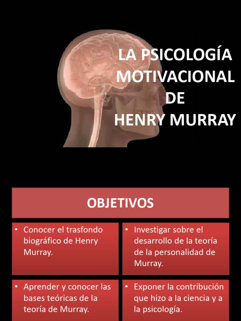 Henry Murray | PDF | Motivación | Motivacional