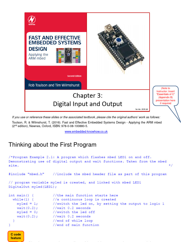 Mbed BK Ed2 CH 3 | PDF | Computer Program | Programming