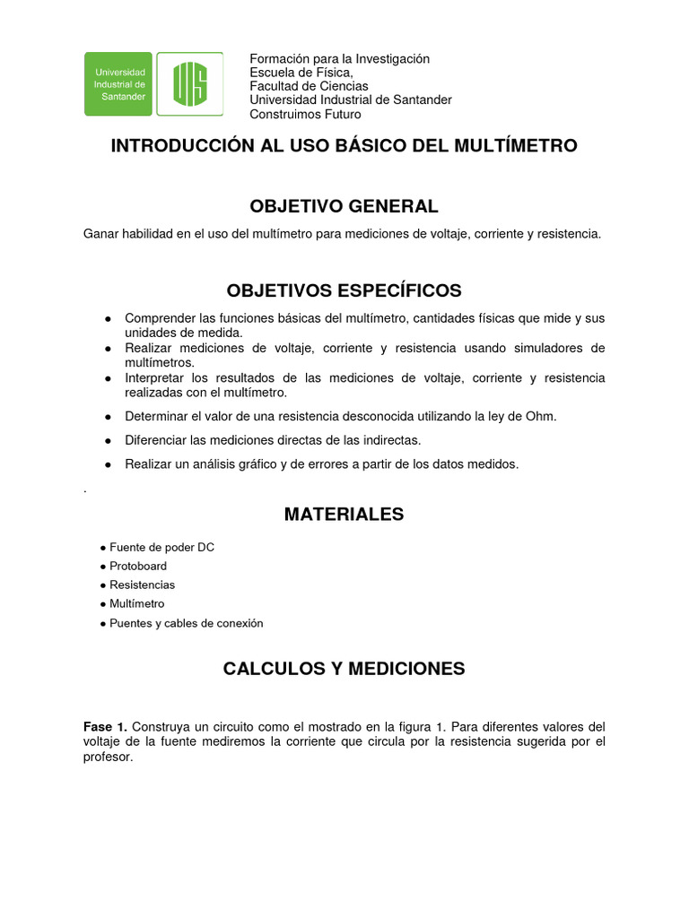 F2W00 | PDF | Resistencia Eléctrica y Conductancia | Corriente eléctrica