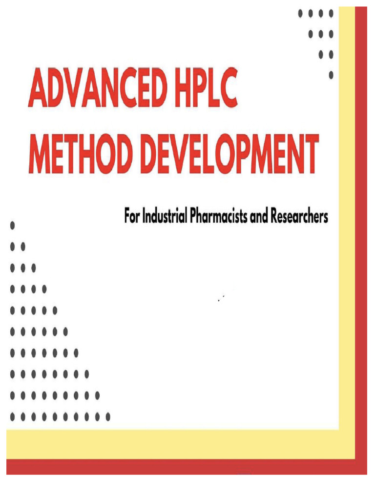 Advanced HPLC Method Development | PDF