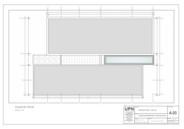 Planos de Diseño CR-PLANO DE TECHO | PDF