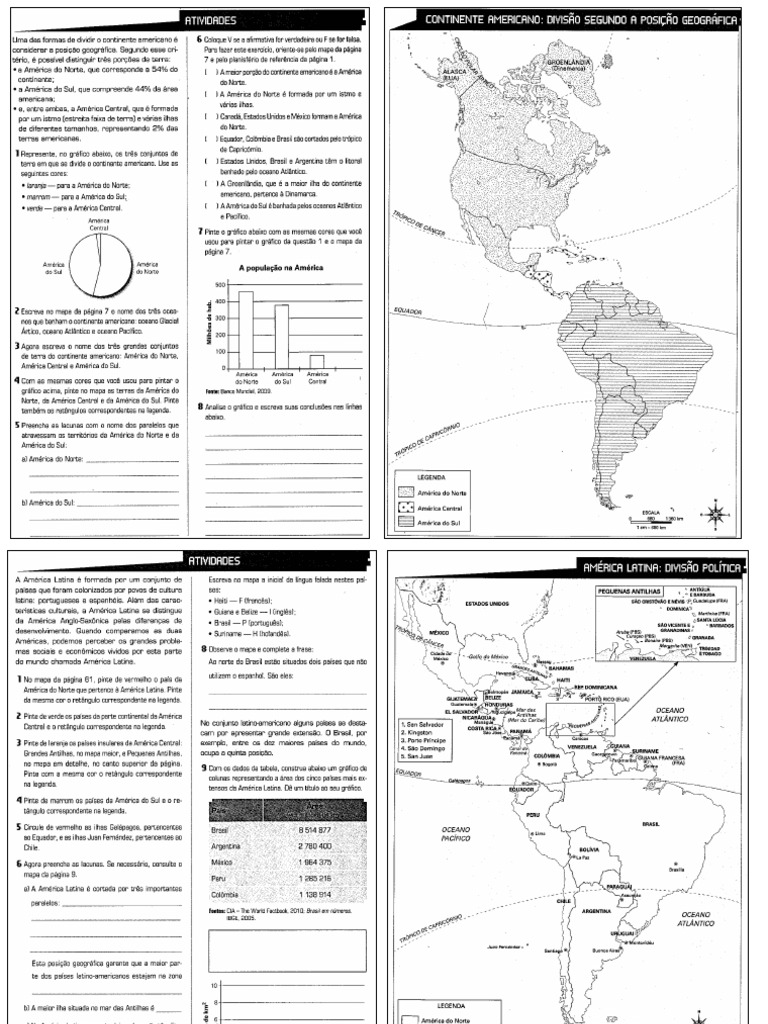 Atividades Mapas | PDF