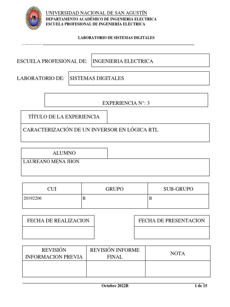 Lab Sist Digitales Exp03-2022b | PDF | Transistor | Ingenieria Eléctrica
