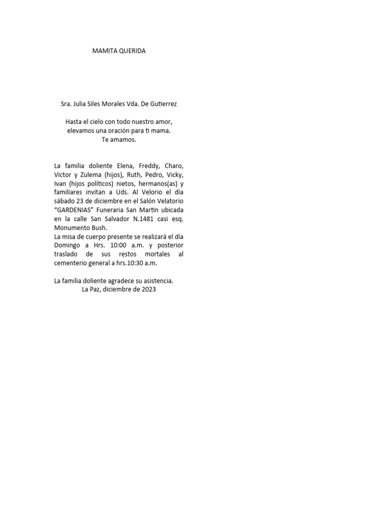 Mamita Querida | PDF