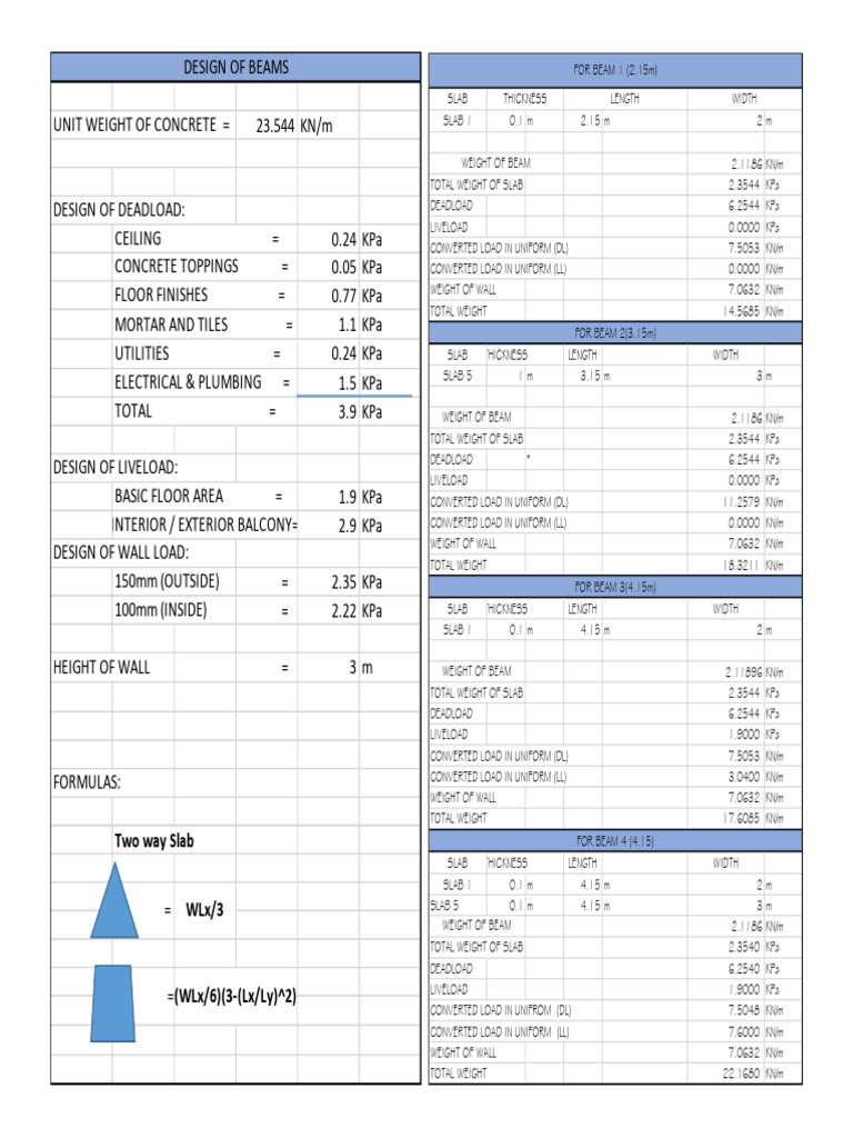 Two Way Slab | PDF | Building Engineering | Building Materials
