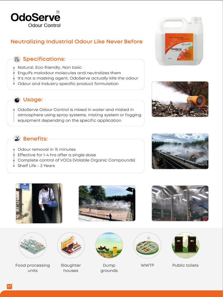 Industrial Odour Neutralizer Solution | PDF