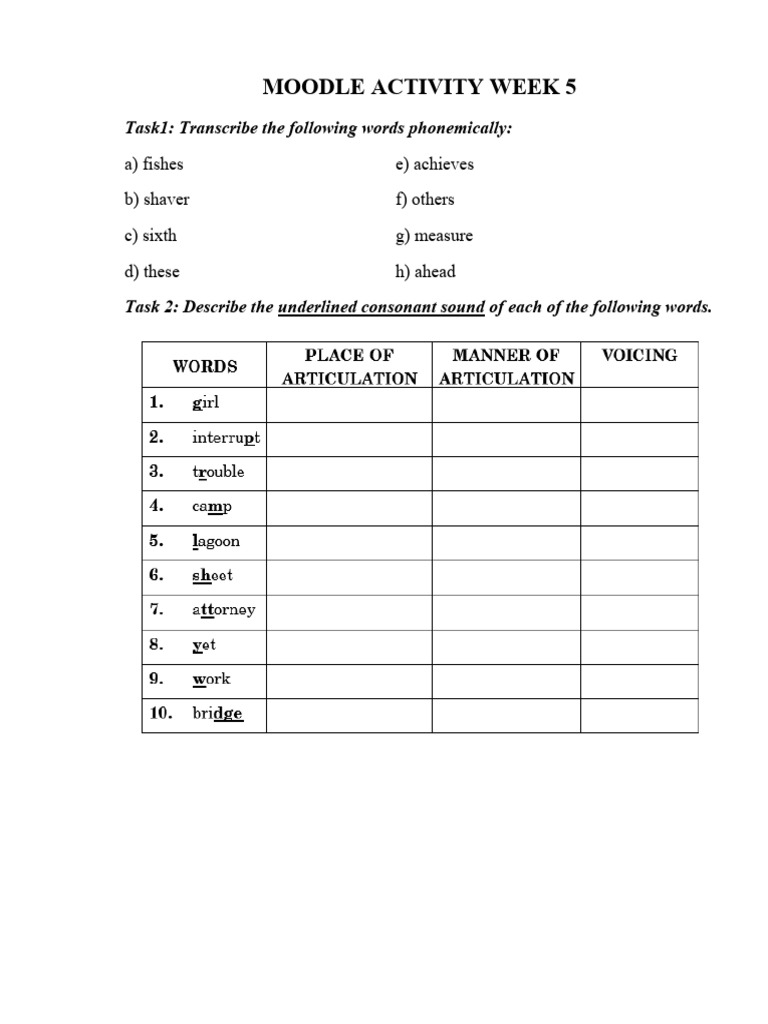Moodle Activity Week 5 | PDF