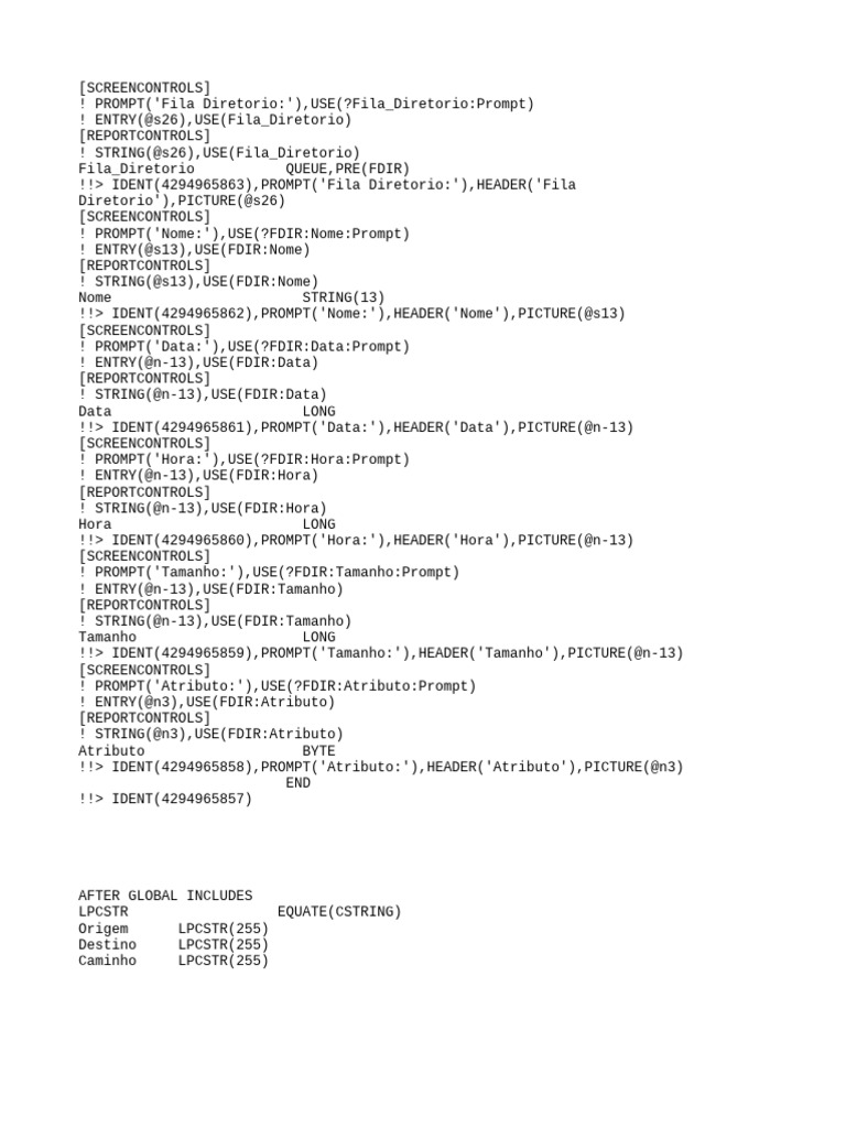 Códigos Clarion | PDF | String (Computer Science) | Software Engineering
