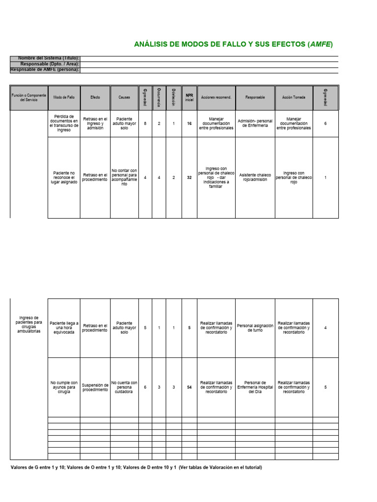 Amfe Excel | Descargar gratis PDF | Ciencias de la Salud | Medicina CLINICA