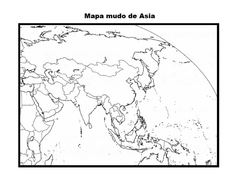 Mapa Mudo de Asia | PDF