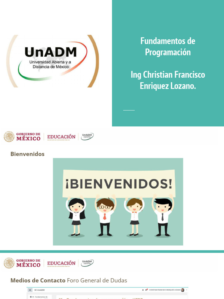 Fundamentos de Programación Clase No1 | PDF | Algoritmos | Programación ...