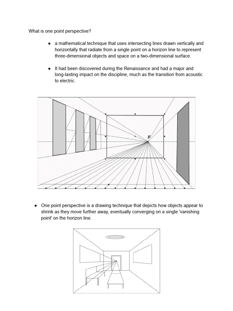 Understanding One Point Perspective | PDF