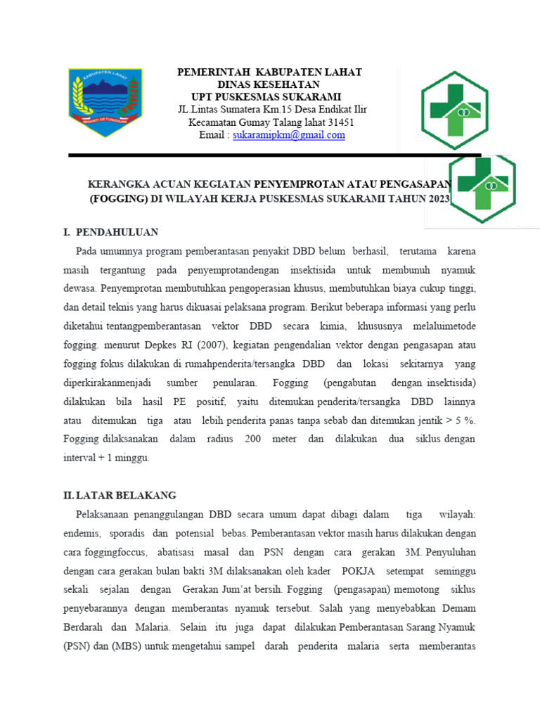 KAK Fogging DBD 2023 | PDF