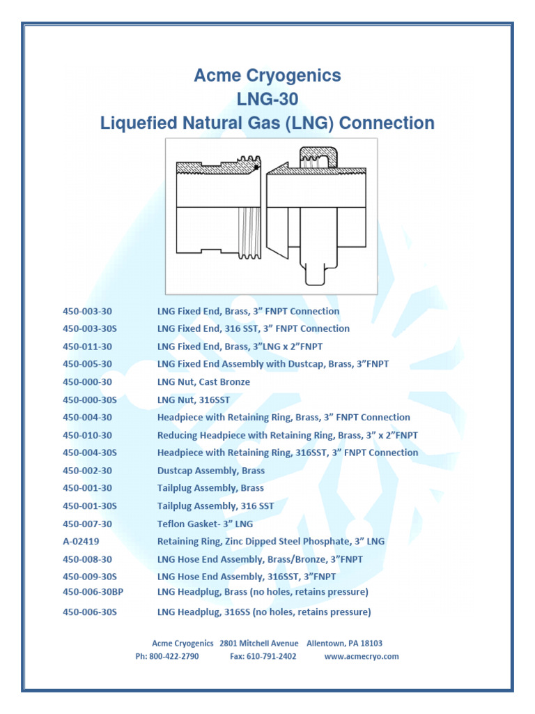 LNG Fittings | PDF