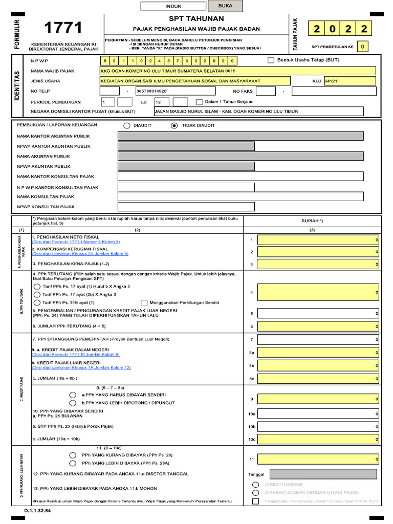 Form 1771 601102437302000 2022 0 | PDF